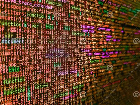 Modern Technologies Web Cascading Design Programming Code Abstract Screen Of Software