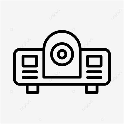 프로젝터 라인 아이콘 벡터 아이오트 영사기 사물의 인터넷 Png 일러스트 및 벡터 에 대한 무료 다운로드 Pngtree