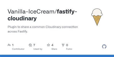 GitHub Vanilla IceCream Fastify Cloudinary Plugin To Share A Common