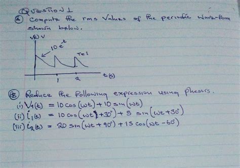 Solved Quesño 1 A Computa The Rms Values Of The Periodic
