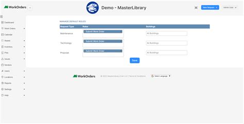 Allow Users To Only Submit Specific Types Of Work Orders Manage Default Roles Ml Work Orders