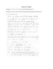 ME230 HW7 Soln Homework 7 Solution Problems 1 2 7 9 11 13 15 16 18 And 20 From Problem Set 5