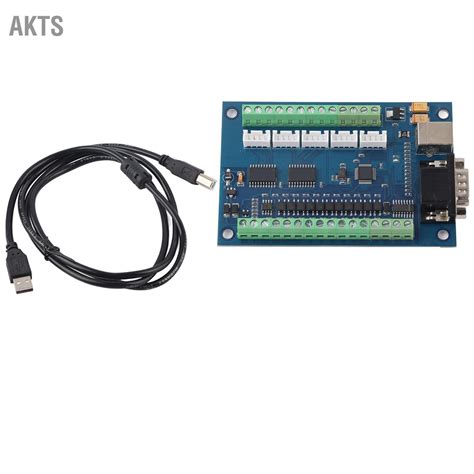 Akts Mach3 Usb 5 แกน 100khz Motion Controller การ์ด Breakout Board สำหรับ Cnc แกะสลัก 12 24v