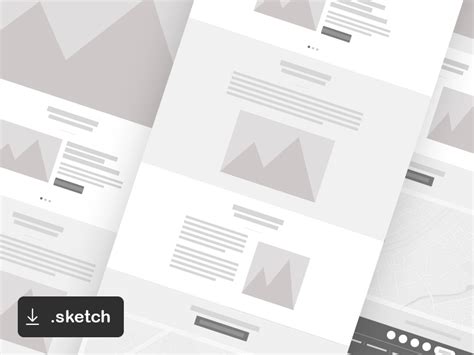 Simple Web Wireframes Sketch Freebie Download Free Resource For Sketch Sketch App Sources