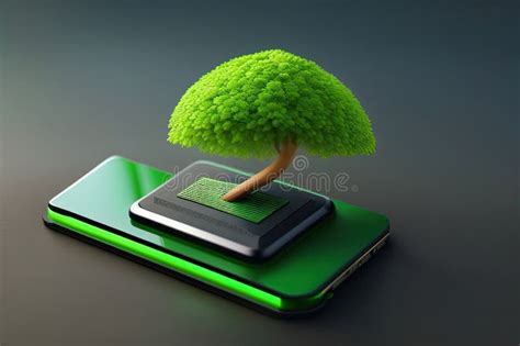 Tree Grow From Computer Chip Cpu Generative Ai Stock Illustration Tree Grow From Computer Chip Cpu Generative Ai Stock Illustration