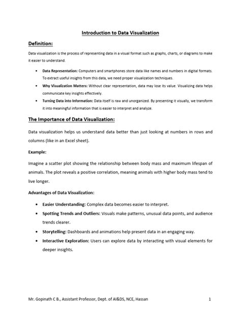 Module 1 Introduction To Data Visualization Pdf Data Computing