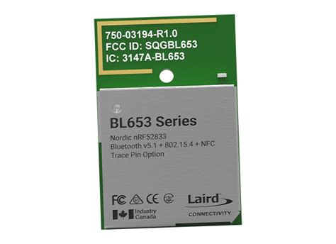 Bl653 Series Bluetooth® 5 1 802 15 4 Nfc Modules Ezurio Mouser