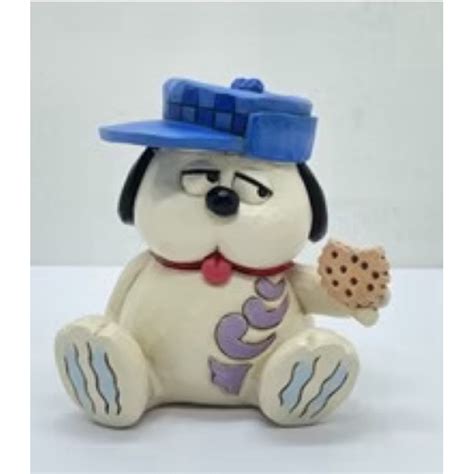 超稀有 質感很好 歐拉夫 史努比 Peanuts Olaf Enesco 雕塑 公仔 吃餅乾 塑像 擺飾 生日禮物 蝦皮購物