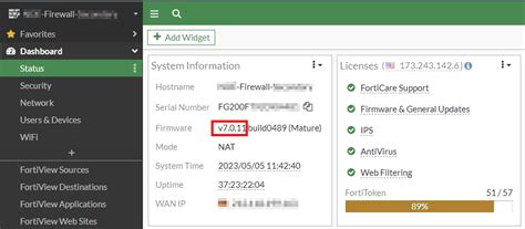 Firmware Update Einer Fortigate Firewall Troublenet