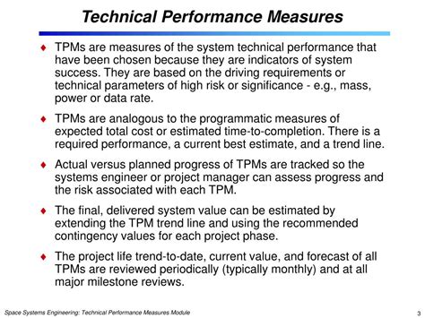 Ppt Technical Performance Measures Module Space Systems Engineering Version 1 0 Powerpoint