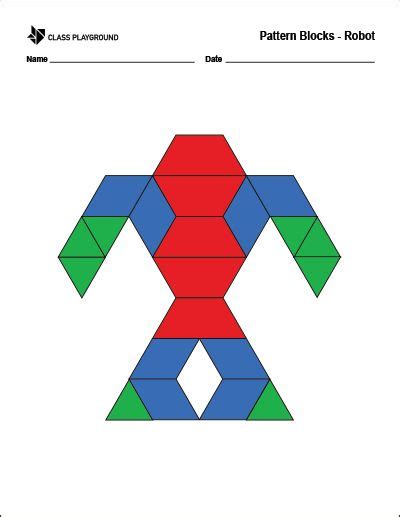 Pattern Blocks Class Playground Pattern Blocks Pattern Block Templates Free Pattern Block