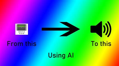 How To Convert A Video Into Audio Using Ai Youtube
