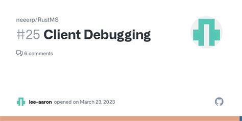 Client Debugging · Issue 25 · Neeerprustms · Github