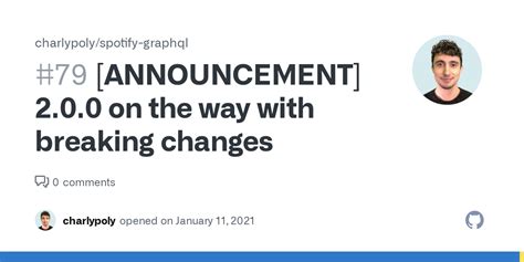 ANNOUNCEMENT 2 0 0 On The Way With Breaking Changes Issue 79