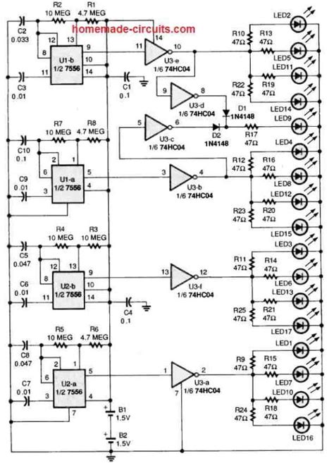 Christmas Tree Light Schematic Diagram Circuit Diagram