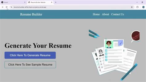 Afifa Khan On Linkedin Webdevelopment Resumebuilder Projects