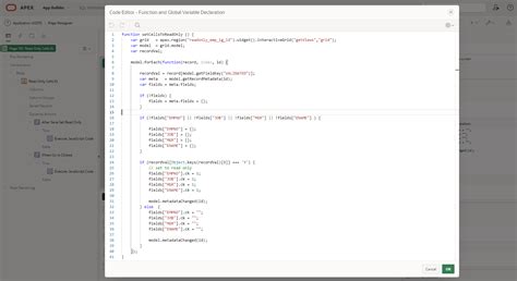 How To Set Specific Cells Of Oracle Apex Interactive Grids To Read Only Prior To 212 Insum