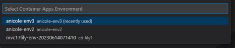 Pop Up A Prompt To Select A Subscriptioncontainer Apps Environment