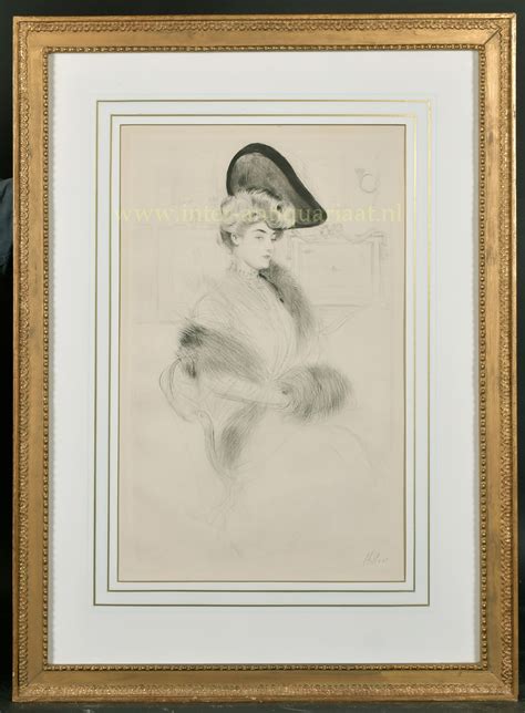 Paul César Helleu Originele Ets Belle Époque 1900 Antieke Prent
