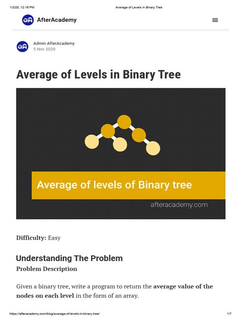 Average Of Levels In Binary Tree Pdf Queue Abstract Data Type