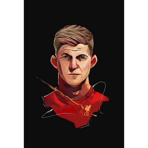 Steven Gerrard สตีเวน เจอร์ราร์ด Liverpool ลิเวอร์พูล The Kop Ynwa โปสเตอร์ Poster รูปภาพ ฟุตบอล