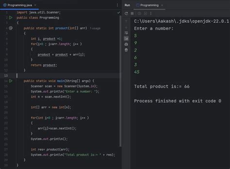 Akash V On Linkedin Calculate Sum Product Array Java