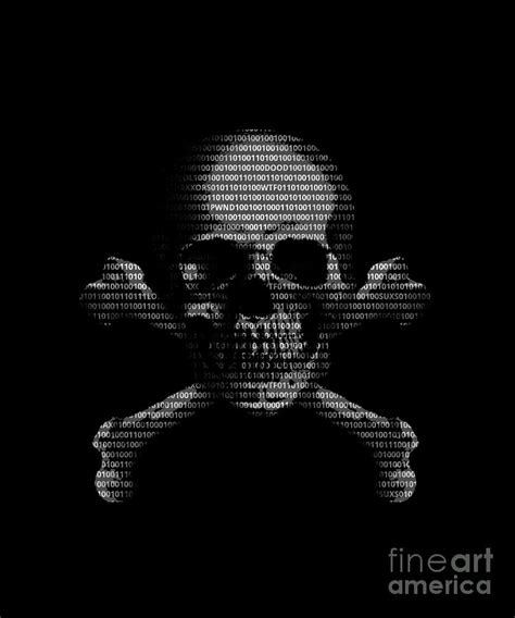 Hacker Skull And Crossbones Digital Art By Chris Macdonald Pixels