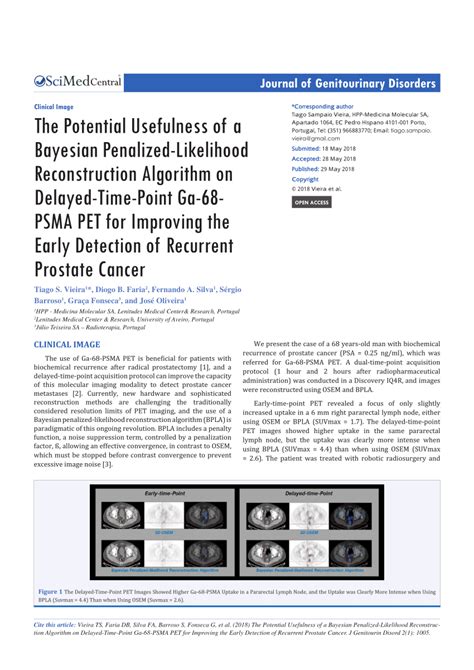 pdf the potential usefulness of a bayesian penalized likelihood reconstruction algorithm on