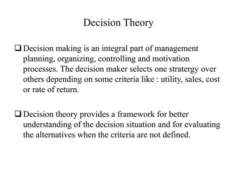 Operations Research Decision Theory Dynamic Programming And Replacement And Reliability