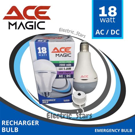 Jual Lampu LED ACE Emergency MAgic AC DC 18 Watt Shopee Indonesia