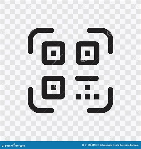 Simple Digital Scanning Qr Code Label Vector Illustration For Efficient Data Retrieval In