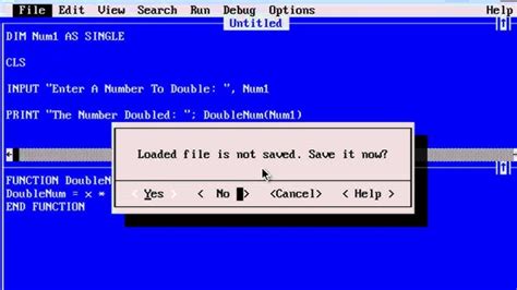 Qbasic Tutorial 39 Text Files Part 1 Making A Text