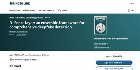 Dr Asha S On Linkedin Deepfakedetection Researchinnovation