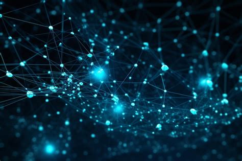Premium Photo Gradient Network Connection Background