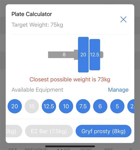 [bug] plate calculator poorly deals with custom weights r hevy