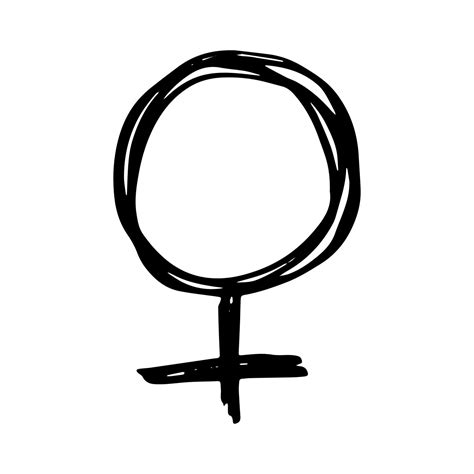 Ten Hand Drawn Female Gender Identity Icon Symbol Used To Represent Sex And Gender 68614551