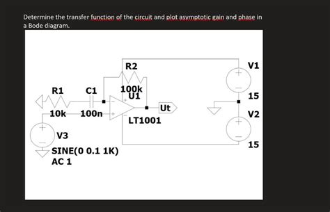 Solved Determine The Transfer Function Of The Circuit And Chegg