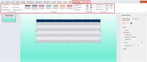 How To Easily Create And Format Tables In Powerpoint
