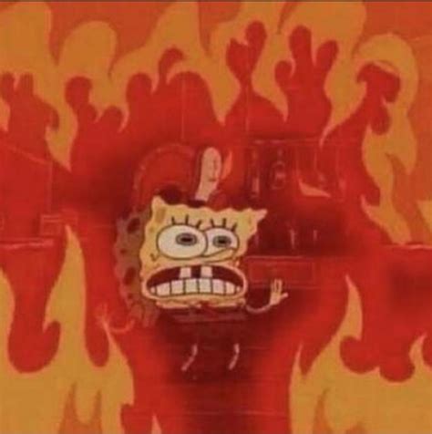 Fire Spongebob Blank Template Imgflip