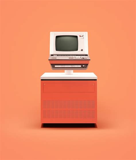 minimal photos of iconic computers throughout history old computers