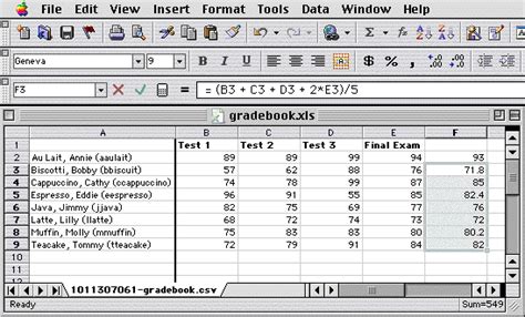 Amherst College It Calculating Grades With Excel