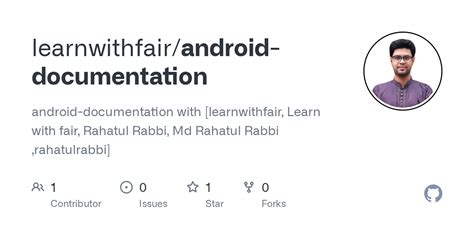 Github Learnwithfairandroid Documentation Android Documentation