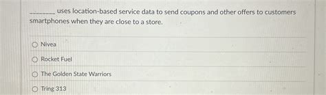 solved uses location based service data to send coupons and