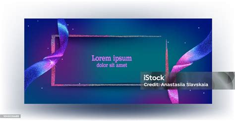 아름 다운 질감된 리본 및 프레임 화려한 초대 카드입니다 벡터 일러스트 레이 션 0명에 대한 스톡 벡터 아트 및 기타 이미지 0명 개념 개념과 주제 Istock