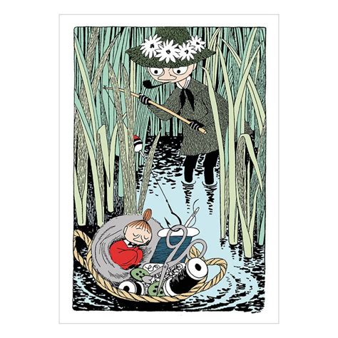 Moomin Postcard Snufkin And Little My Mc 134 Kuldlelu