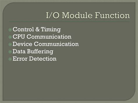 PPT Chapter Input Output PowerPoint Presentation Free Download ID