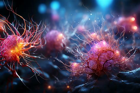 Nerve Fibers Brain Science And Medical Illustration Generate Ai