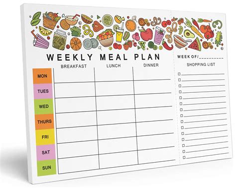 Weekly Meal Planner Weekly Menu Planning Template Primary Resources