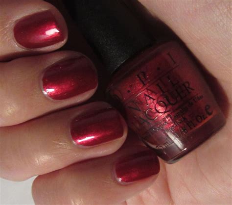 The Nailbourhood Opi Unknown Bright Metallic Red