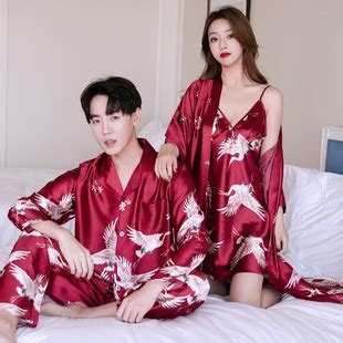 晨袍女新娘春秋结婚睡袍薄款冰丝红色婚礼伴娘浴袍高级感丝绸睡衣 阿里巴巴